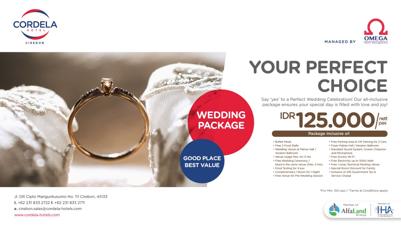 Cordela Hotel Cirebon | Wedding Package | Wedding Promo